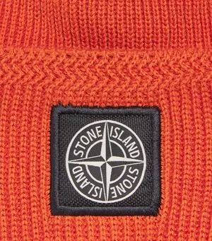 Stone Island Cotton Compass Patch Beanie
