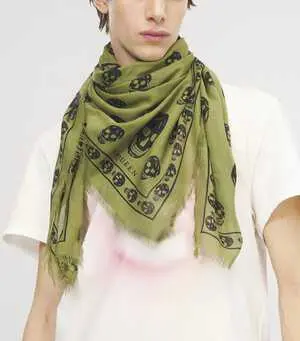 Alexander McQueen Modal-silk Skull Scarf