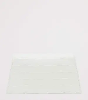 Alexander McQueen Mini Croc-embossed Skull Shoulder Bag