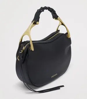 Alexander McQueen Mini Leather Wishbone Top-handle Bag