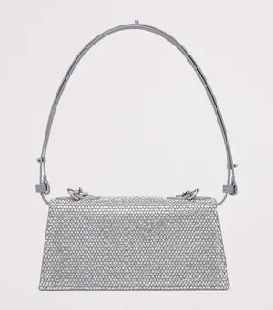Alexander McQueen Leather Jewelled Shoulder Bag