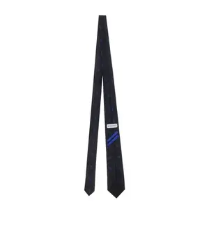 Burberry Patterned Jacquard Silk Tie - Midnight Color