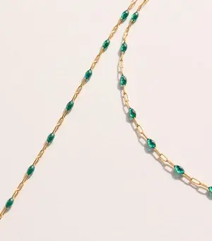 HERMINA ATHENS Beaded Pearl Rosario Necklace