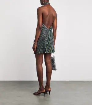 Missoni Stripe Halterneck Mini Dress