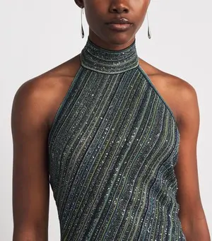Missoni Stripe Halterneck Mini Dress