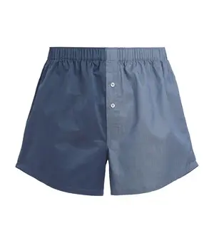 Paul Smith Cotton Stripe Boxer Shorts - Navy