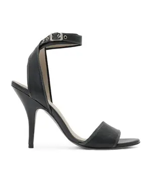 ALLSAINTS Leather Vera Heeled Sandals - Black