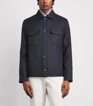 Corneliani Water-repellent Techwool Overshirt