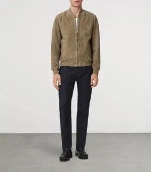 ALLSAINTS Suede Morten Bomber Jacket