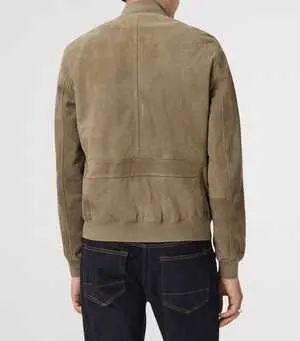 ALLSAINTS Suede Morten Bomber Jacket