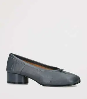 MAISON MARGIELA Leather Tabi Ballerina Pumps 30