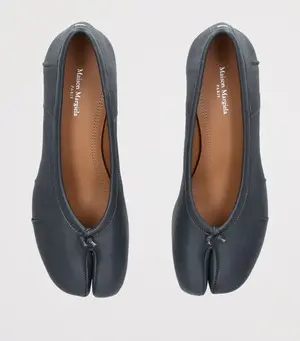 MAISON MARGIELA Leather Tabi Ballerina Pumps 30