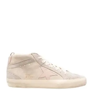 GOLDEN GOOSE Mid Star Lace-up Sneakers - Nude