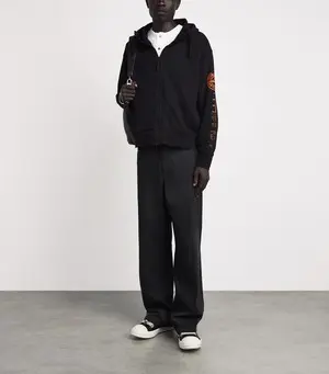 Stone Island Oversized Compass Zip-up Hoodie