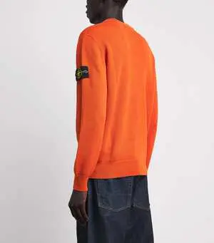 Stone Island Ribbed Compass Patch Sweatshirt