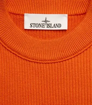 Stone Island Ribbed Compass Patch Sweatshirt