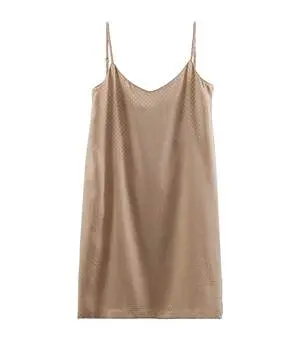 HAMAM Cotton Jacquard Astra Nightie Brown