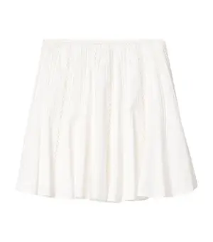 ALLSAINTS Organic Cotton Frances Mini Skirt - White
