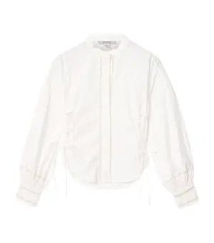 ALLSAINTS Organic Cotton Open-work Frances Shirt