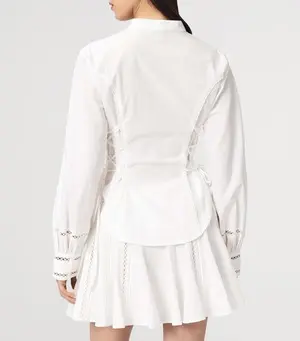 ALLSAINTS Organic Cotton Open-work Frances Shirt