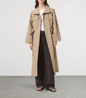 ALLSAINTS Cotton-blend Clayton Trench Coat