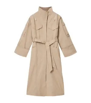 ALLSAINTS Clayton Trench Coat - Grey