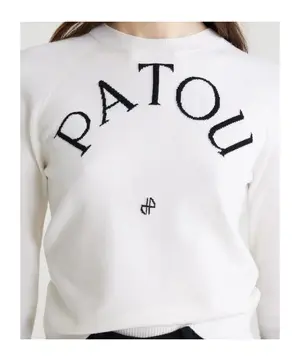 PATOU Logo Intarsia Knit Sweater