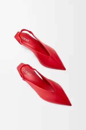 Loewe Pointed-toe Slingback Pumps