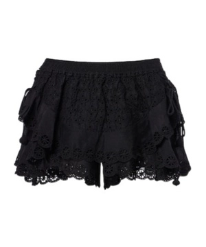 Isabel Marant Étoile Neis Cotton And Silk Shorts - Black