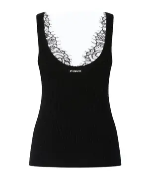 Pinko Lace-trim Tank Top