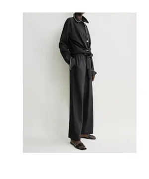 TOTEME Piped Silk Trousers
