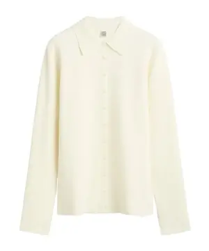 TOTEME Compact-knit Buttoned Cardigan