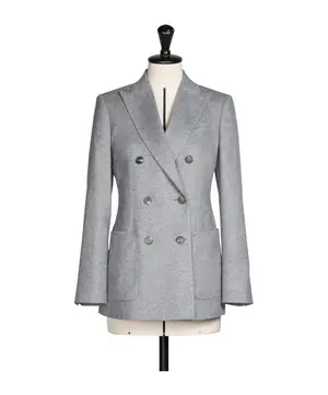Max Mara Long-sleeved Suit Jacket - Light Gray