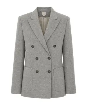 Max Mara Double-breasted Long-sleeve Blazer
