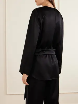 TOTEME Belted Long-sleeve Top