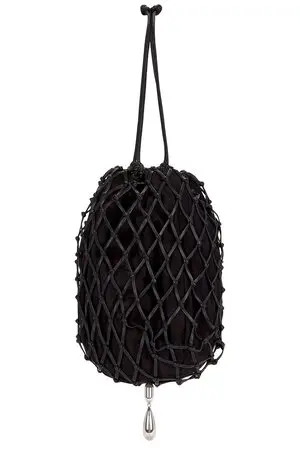 Savette Macrame Pouch Bag - Black