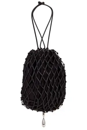 Savette Macrame Pouch Bag - Black