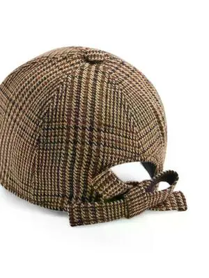 PATOU Check-pattern Knot Baseball Cap