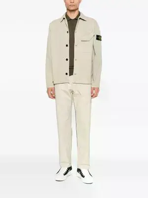 Stone Island 5100076 Light Pure Rws Wool_s.i. Ghost Polo Shirt