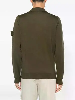 Stone Island 5100076 Light Pure Rws Wool_s.i. Ghost Polo Shirt