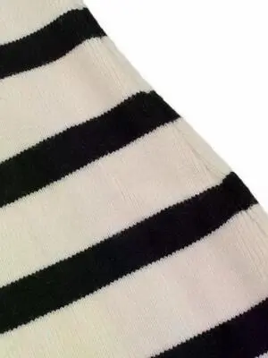 LOUIS VUITTON Striped Knit Mini Dress With Anchor Embossed Buttons