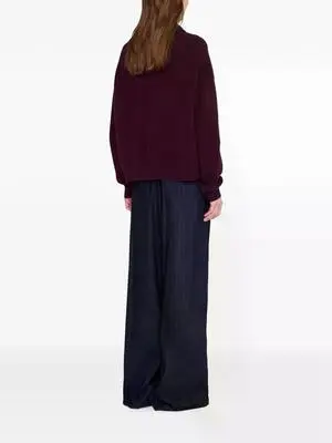 ANINE BING Lee Polo Sweater - Red