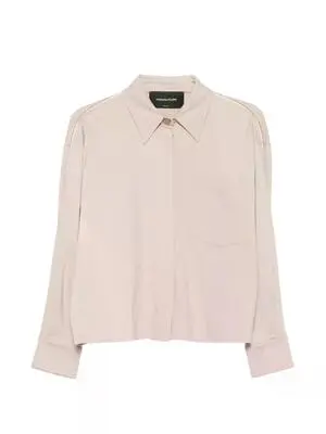 Fabiana Filippi Monili-trimmed Chest-pocket Shirt - Neutrals