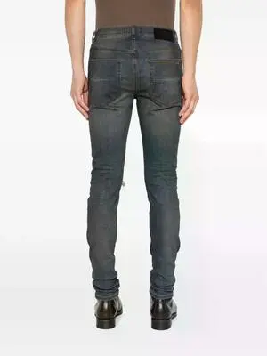 Amiri Ultrasuede Mx1 Distressed Slim-fit Jeans