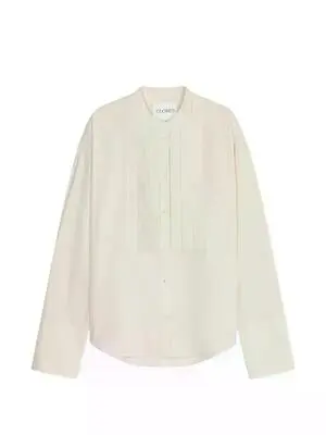 Closed Pleated Bib-front Shirt