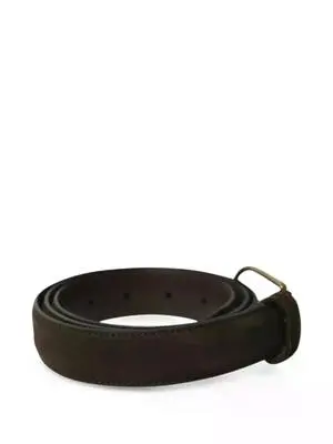 Anderson's Suede Belt With Buckle - Brown