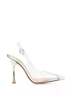 GIANVITO ROSSI Diana Heeled Pumps - Silver