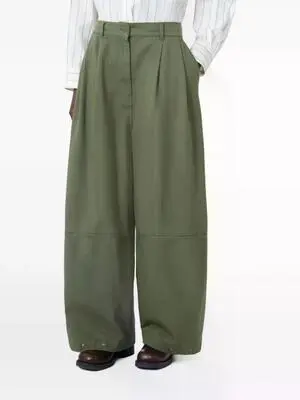 Max Mara Pleated Palazzo Pants