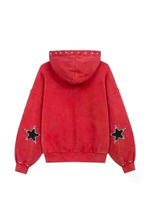 TWOJEYS Studded Zip-up Hoodie