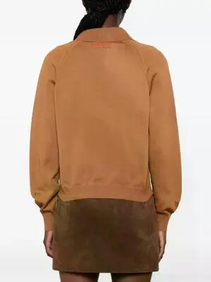 Marni Logo-embroidered Pointelle-knit Cardigan